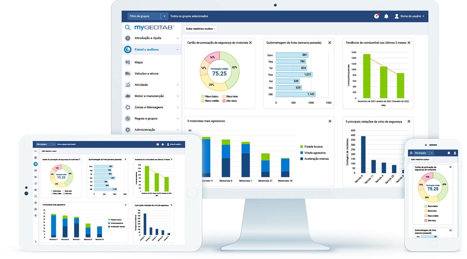 Software e sistema de gerenciamento de frotas | Geotab Brasil