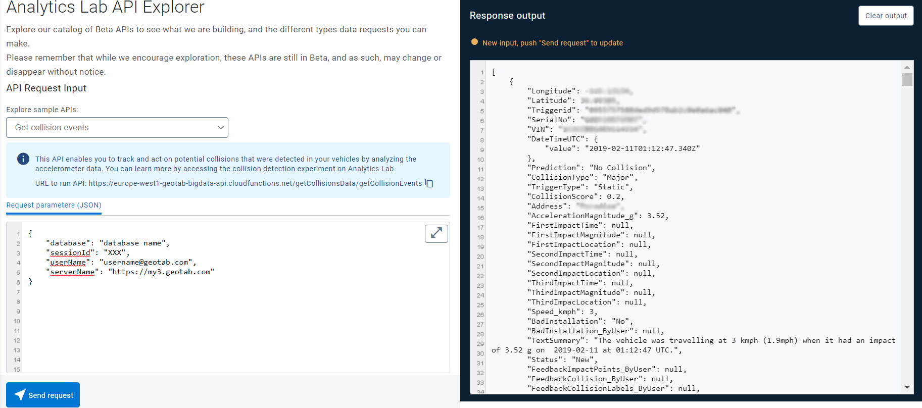 Dive into the Analytics Lab API Explorer | Geotab